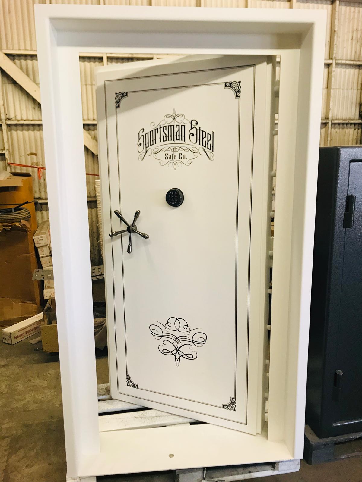 inward Swinging Vault Door - Black Chrome