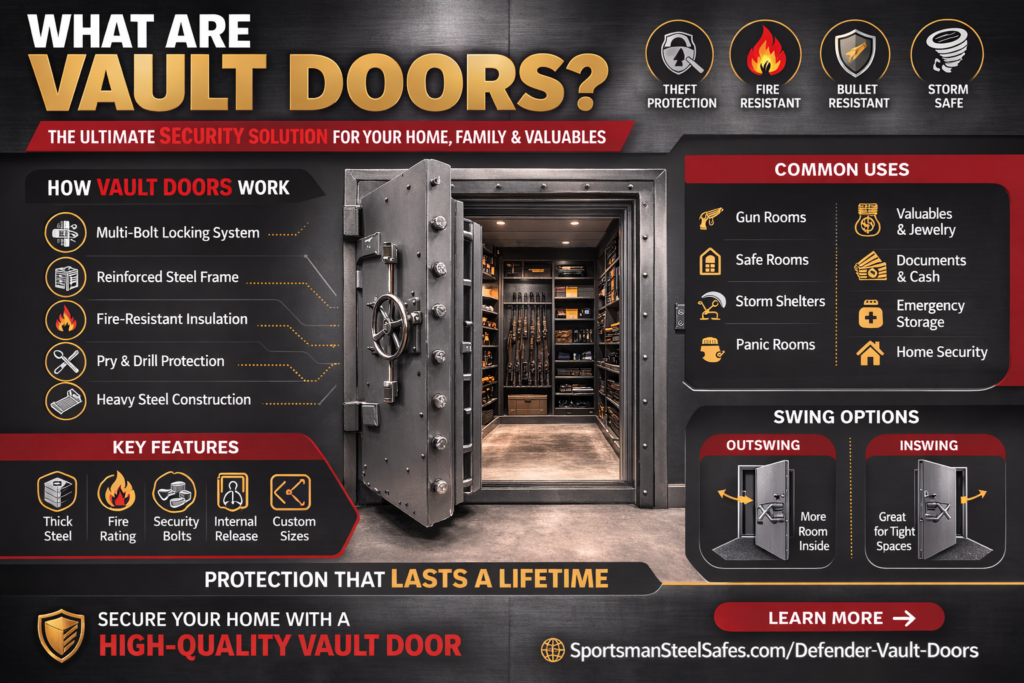 What Are Vault Doors? Security, Protection & Safe Room Guide